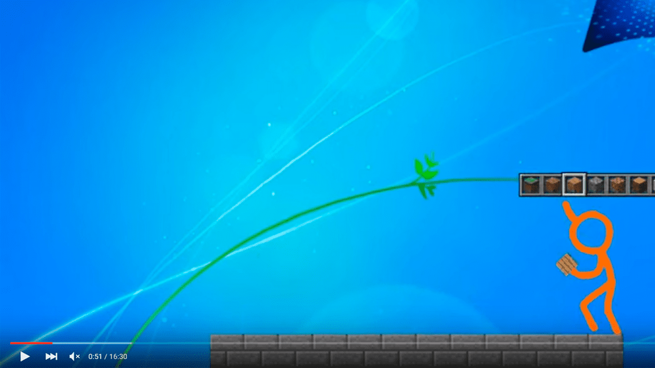 Animação INCRÍVEL em 2D de Minecraft feita no Flash - TECNODIA